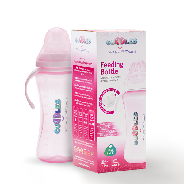 Cuddles Baby Natural Shape Anticolic Feeding Bottle 330 ml/11oz ...